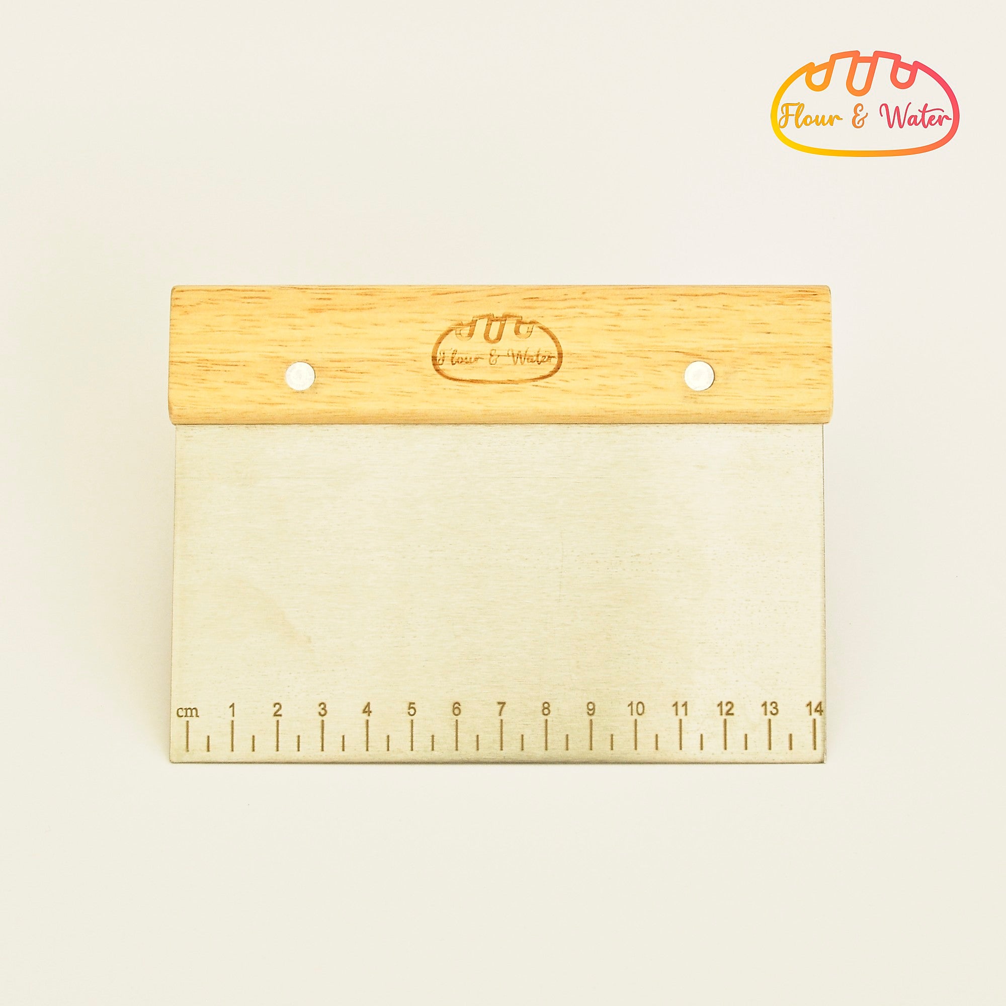 Stainless Steel Bench Scraper / Dough Cutter with Ruler – Flour + Water ...